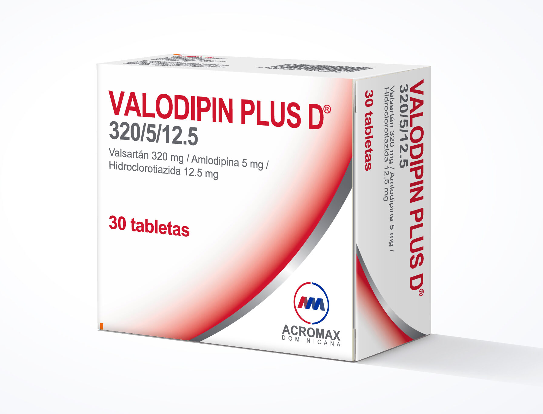 VALODIPIN PLUS D 320/5/12.5 mg – Acromax Dominicana