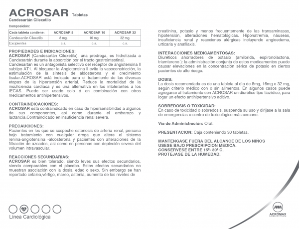 ACROSAR 32 mg – Acromax Dominicana