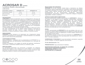 ACROSAR D 32/12.5 mg – Acromax Dominicana