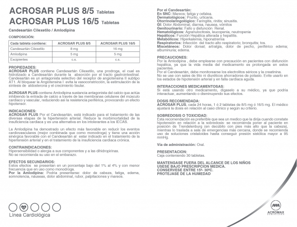 ACROSAR PLUS 8/5 – Acromax Dominicana