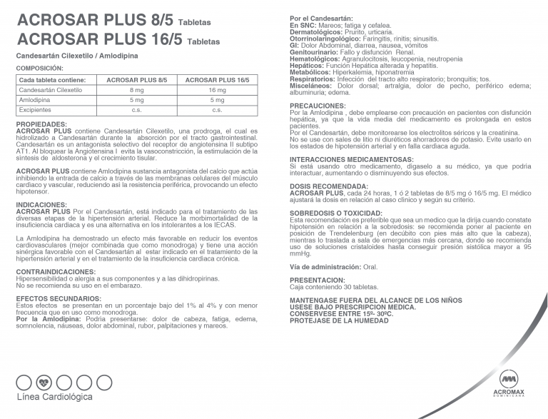 ACROSAR PLUS 8/5 – Acromax Dominicana