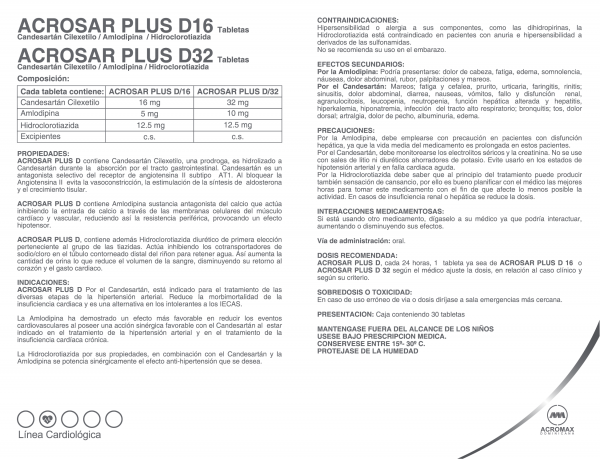 ACROSAR PLUS D 16 – Acromax Dominicana