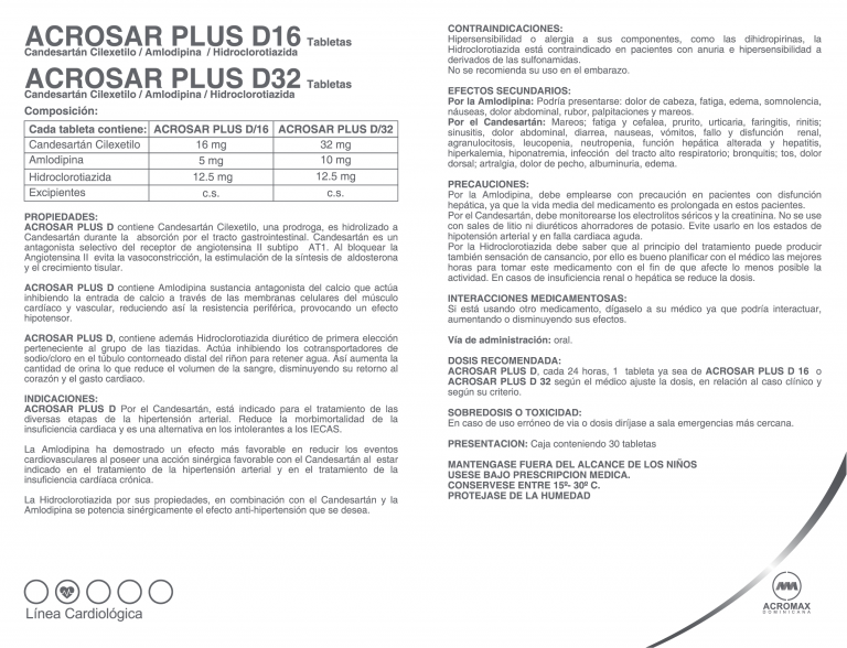ACROSAR PLUS D 32 – Acromax Dominicana