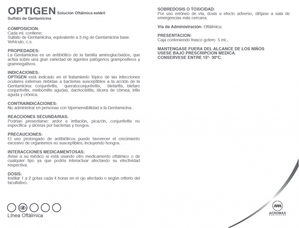 OPTIGEN – Acromax Dominicana