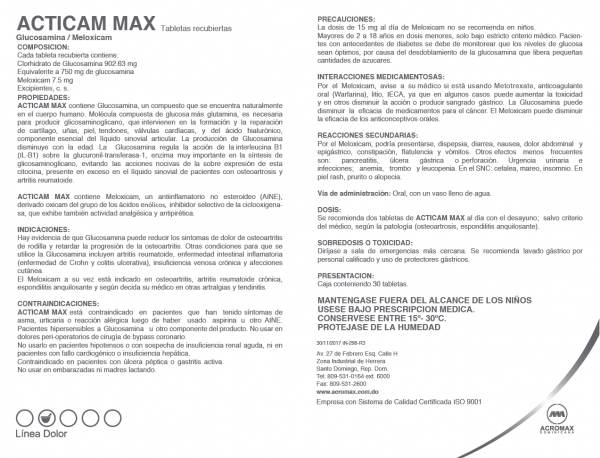 ACTICAM MAX – Acromax Dominicana