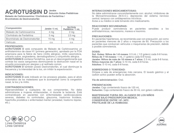 ACROTUSSIN D JARABE – Acromax Dominicana