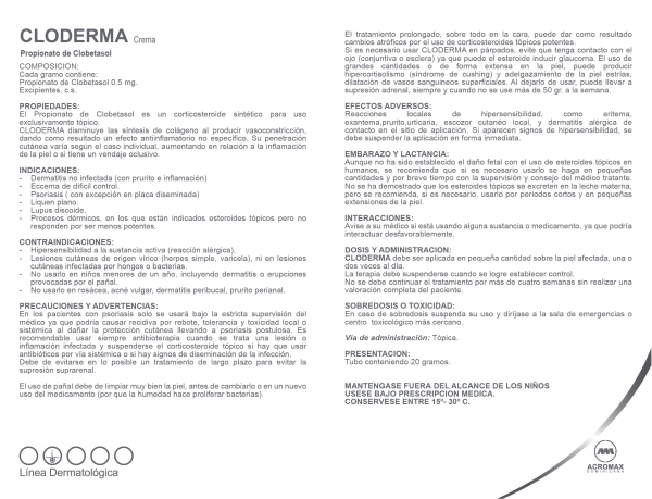 CLODERMA – Acromax Dominicana