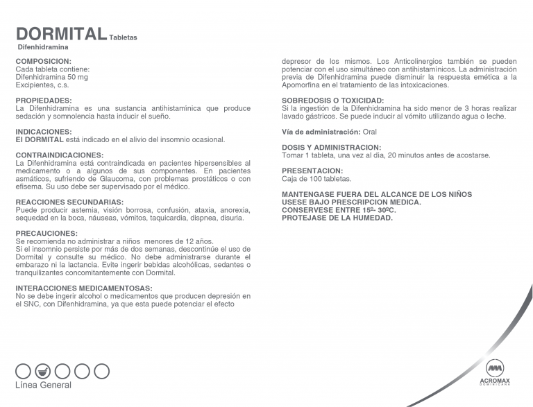DORMITAL – Acromax Dominicana