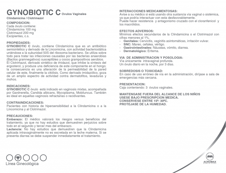 GYNOBIOTIC C – Acromax Dominicana