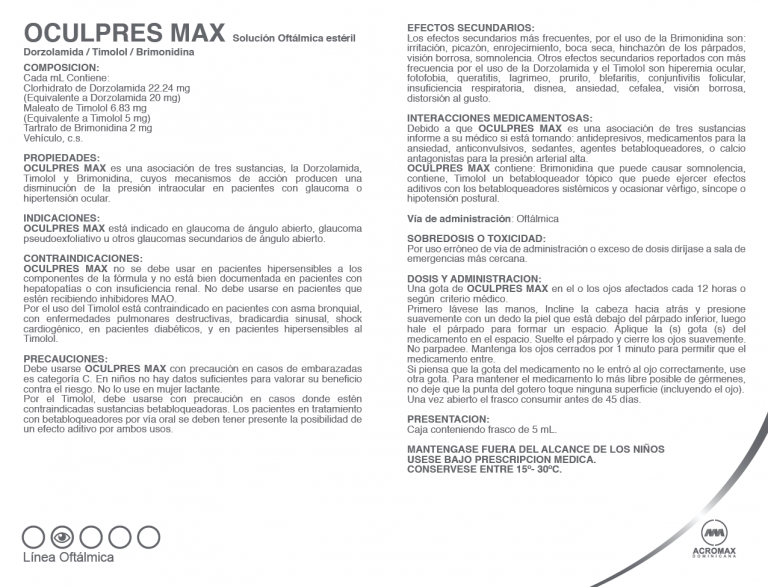 OCULPRES MAX – Acromax Dominicana