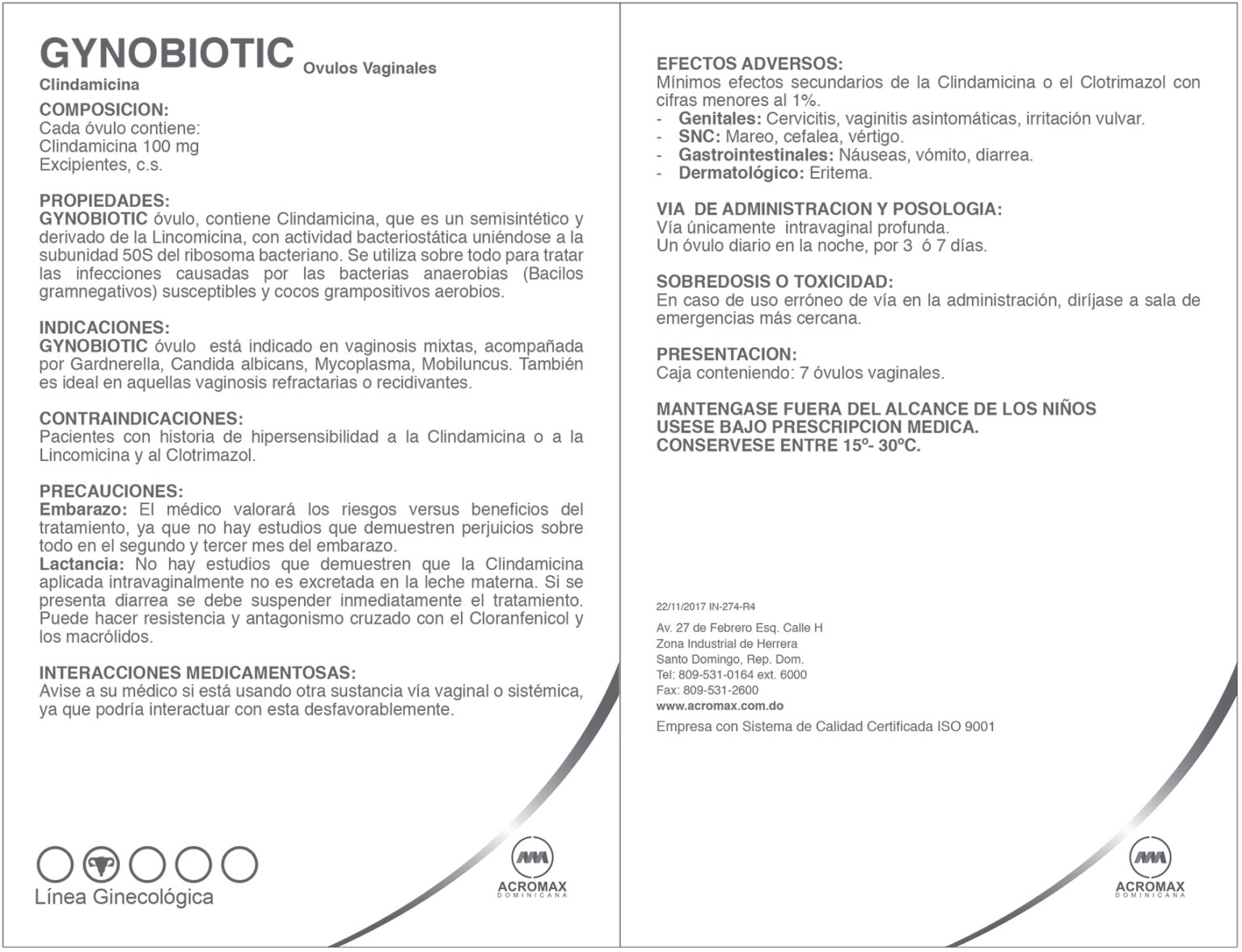 GYNOBIOTIC – Acromax Dominicana
