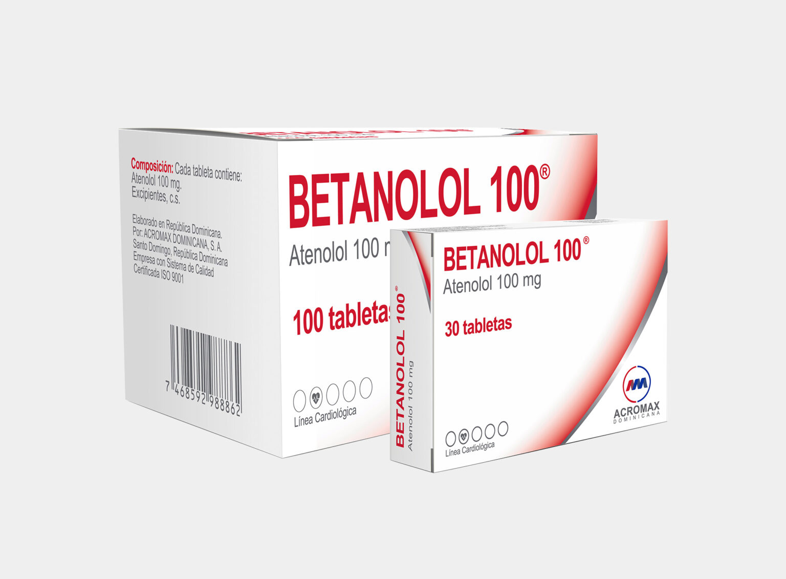 BETANOLOL 100 – Acromax Dominicana
