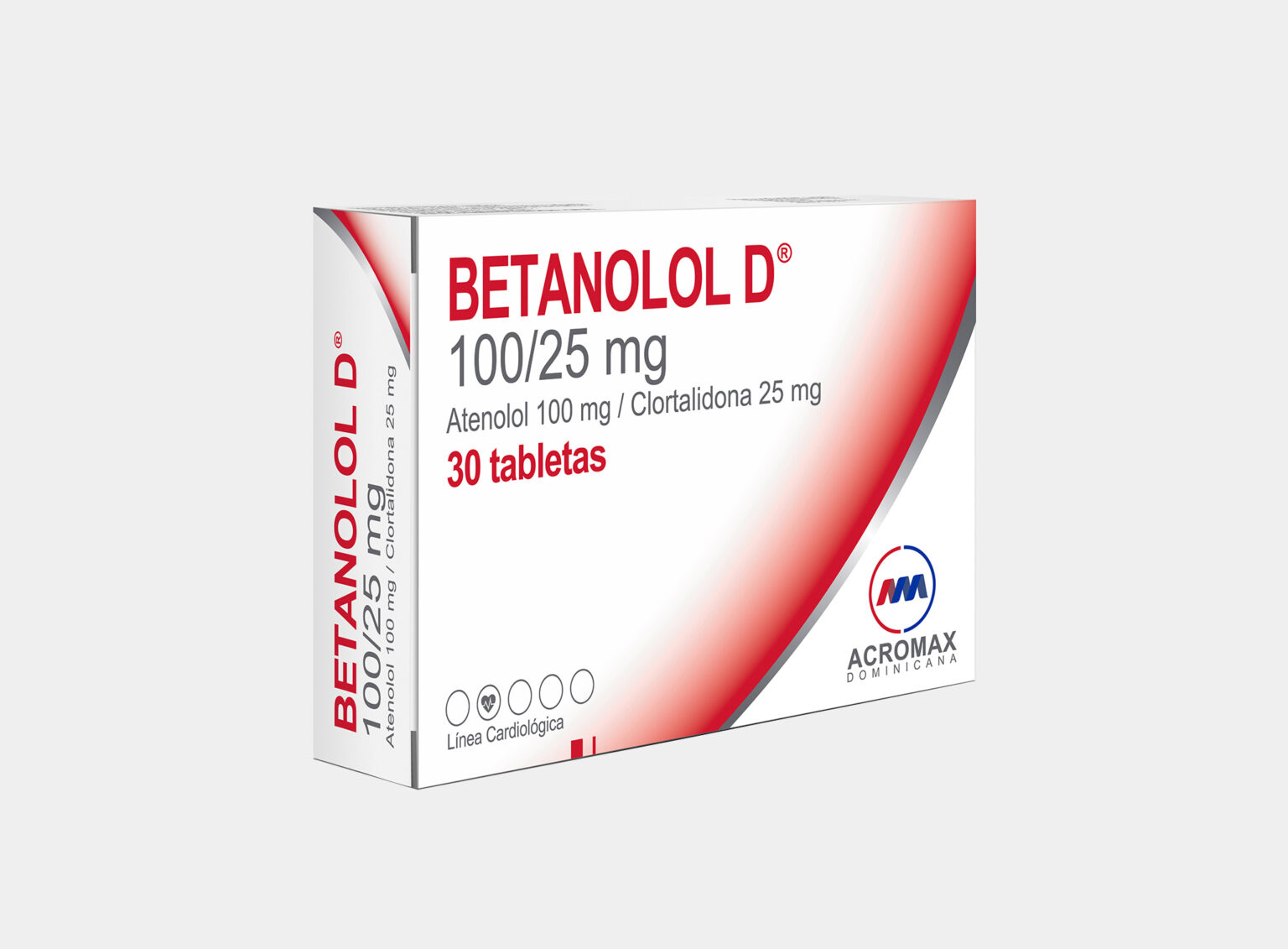 BETANOLOL D 100/25 mg – Acromax Dominicana