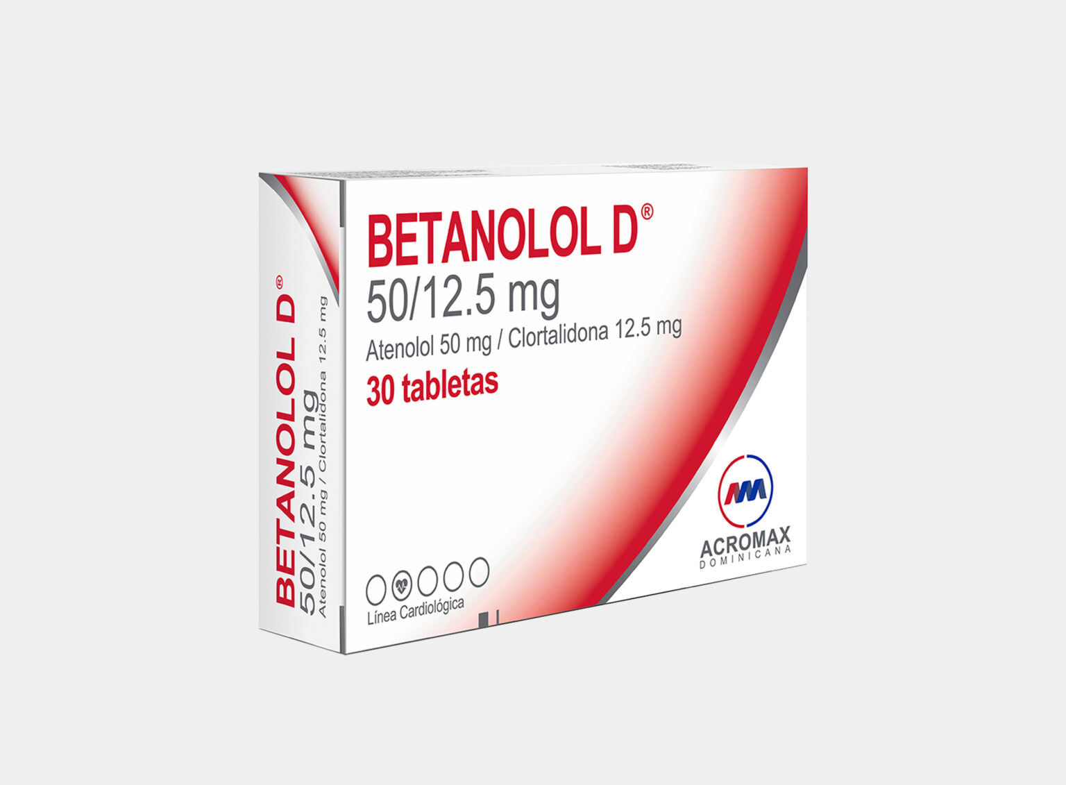 BETANOLOL D 50/12.5 mg – Acromax Dominicana