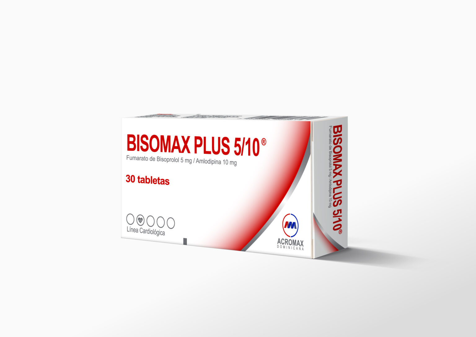 BISOMAX PLUS 5/10 mg – Acromax Dominicana
