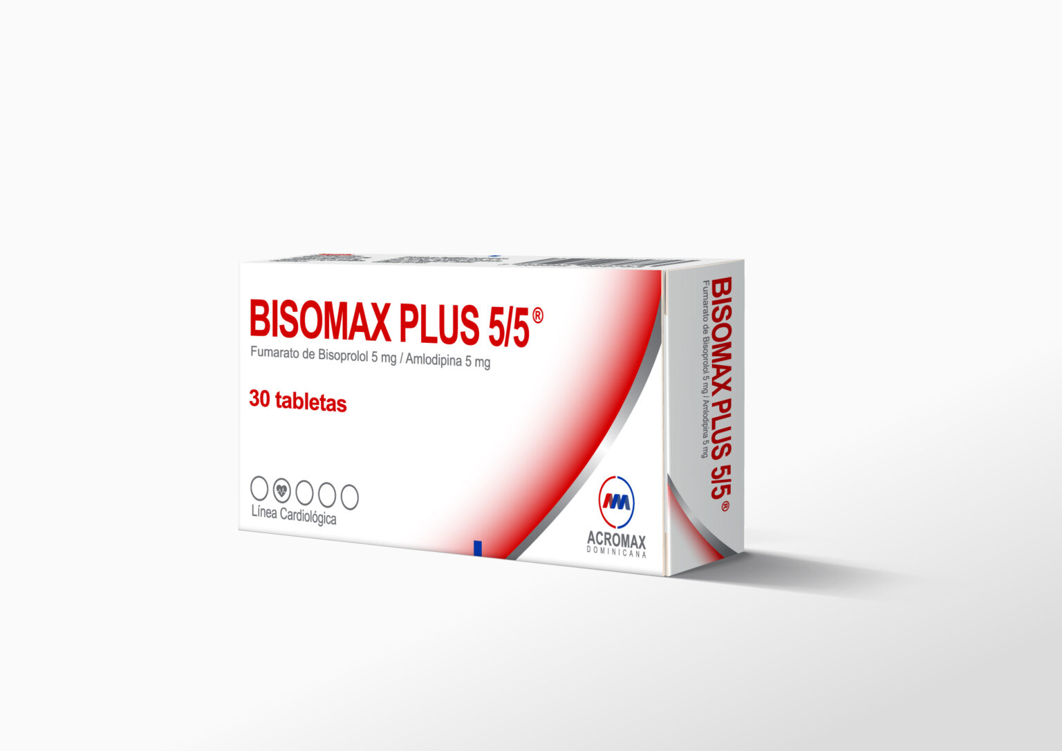 BISOMAX PLUS 5/5 mg – Acromax Dominicana