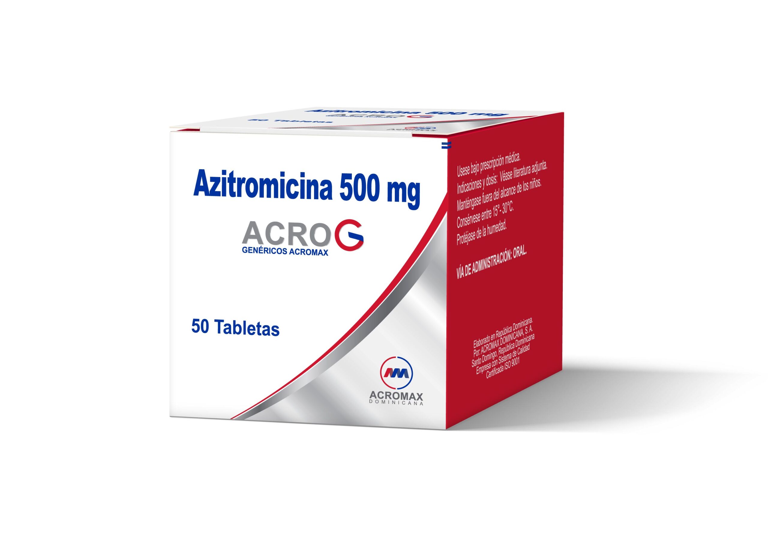 AZITROMICINA 500 Mg Acromax Dominicana
