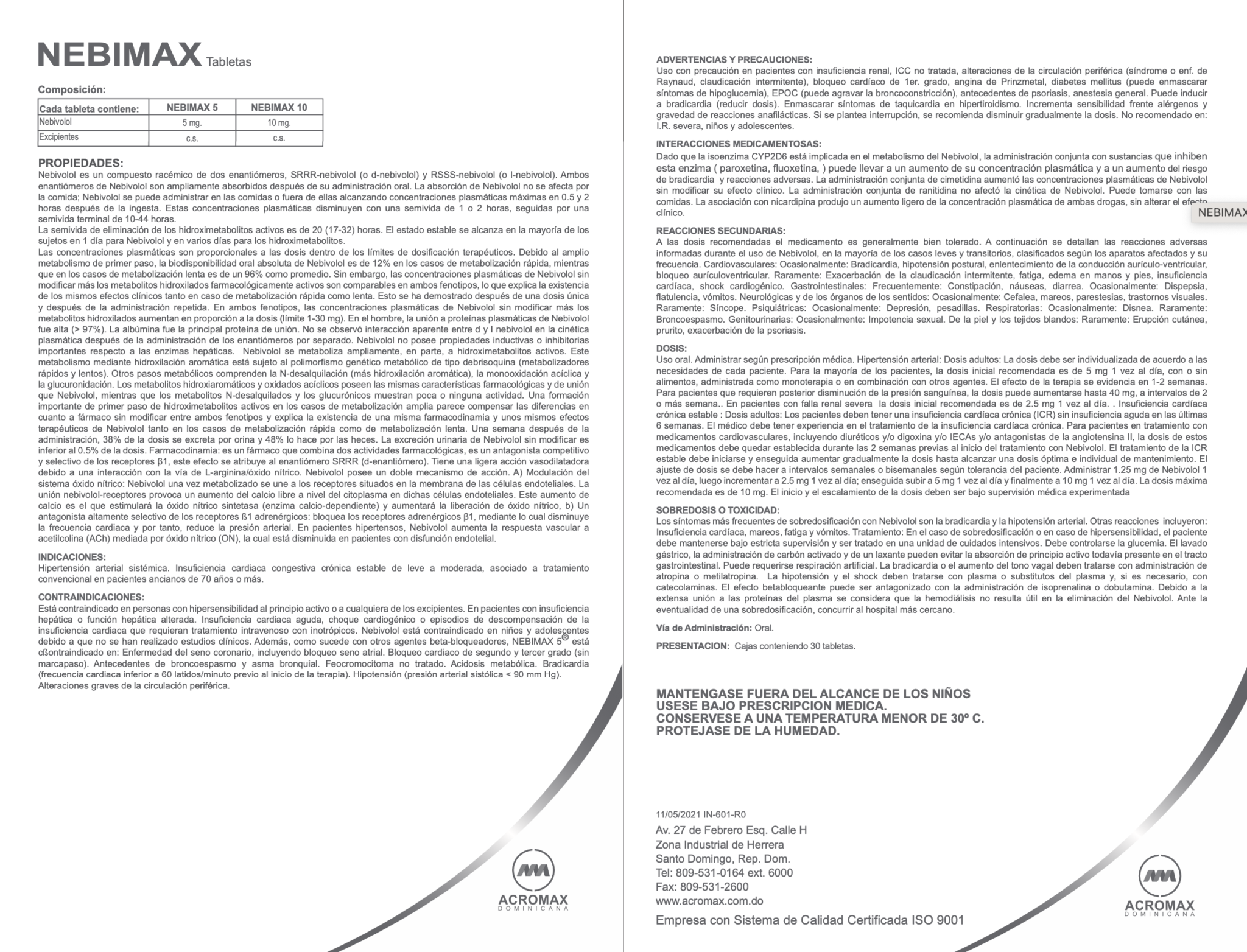 NEBIMAX 5 – Acromax Dominicana